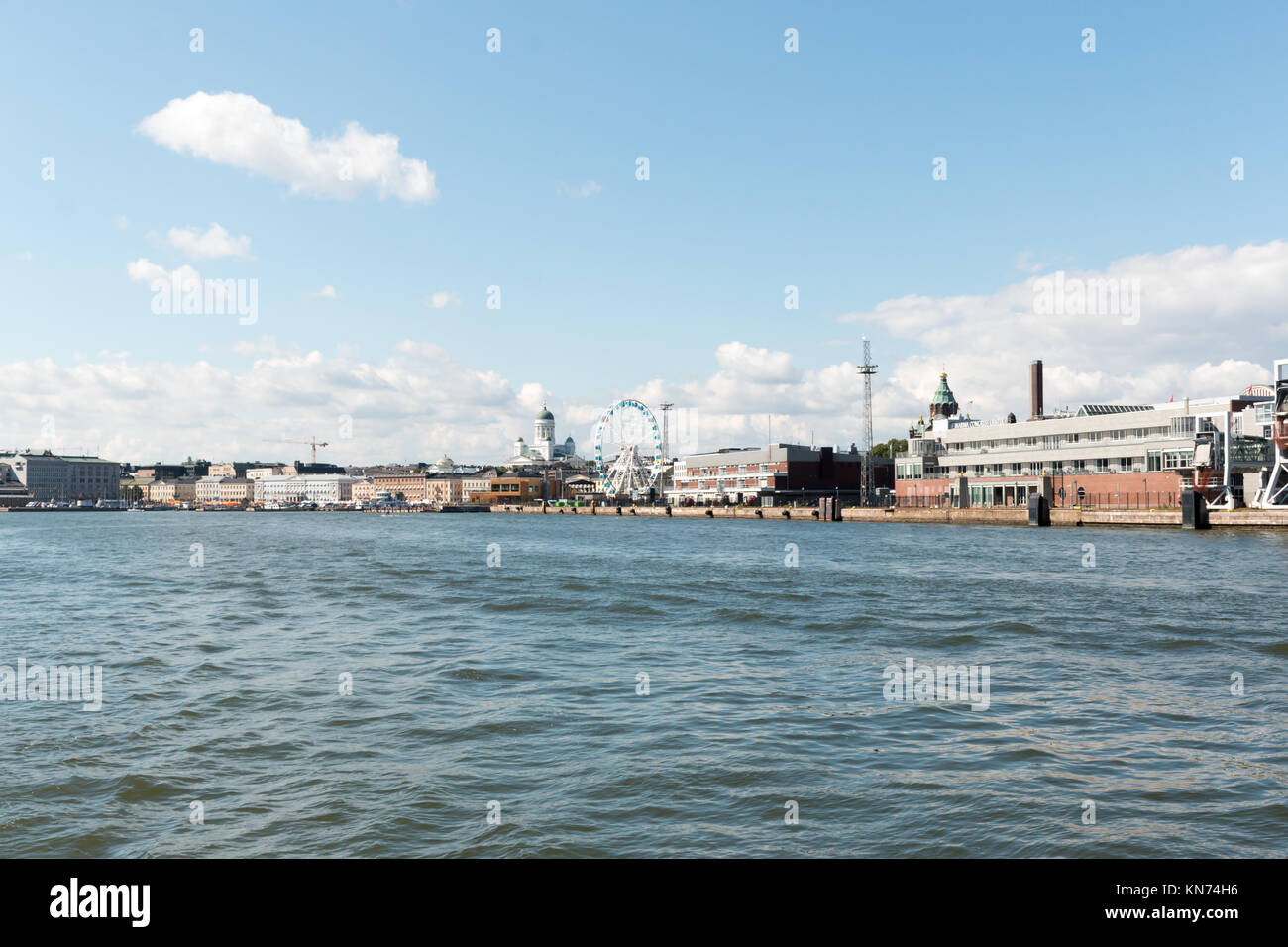 Cityscape and skyline of Helsinki, capital of Republic of Finland ...