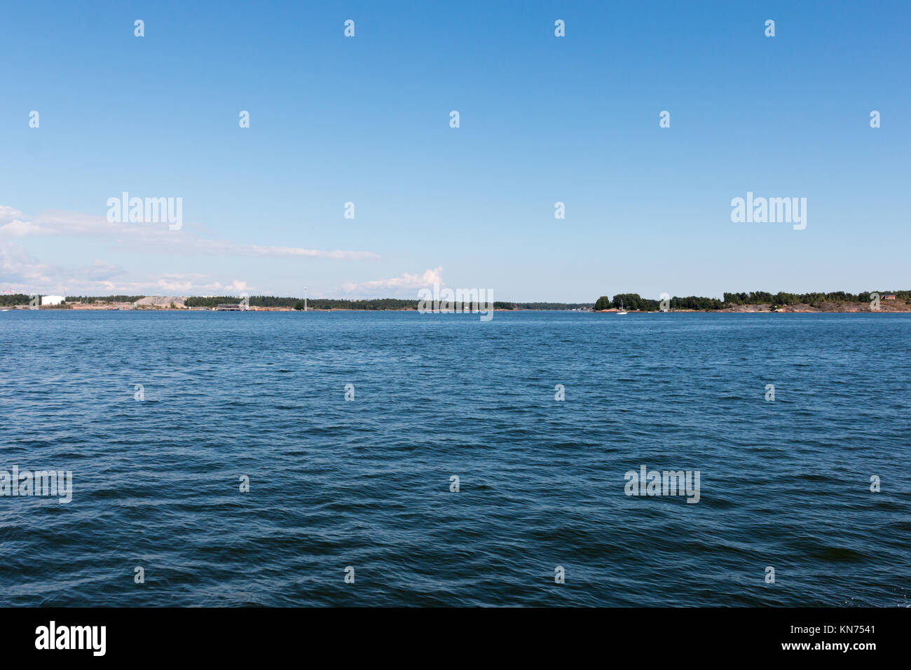 Coastline and Archipelago of Helsinki, capital of Finland, during ...