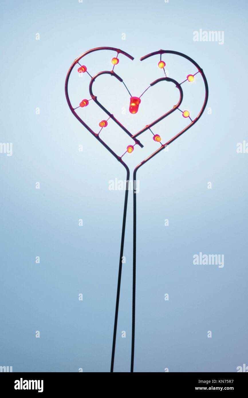Heart symbol light Stock Photo - Alamy