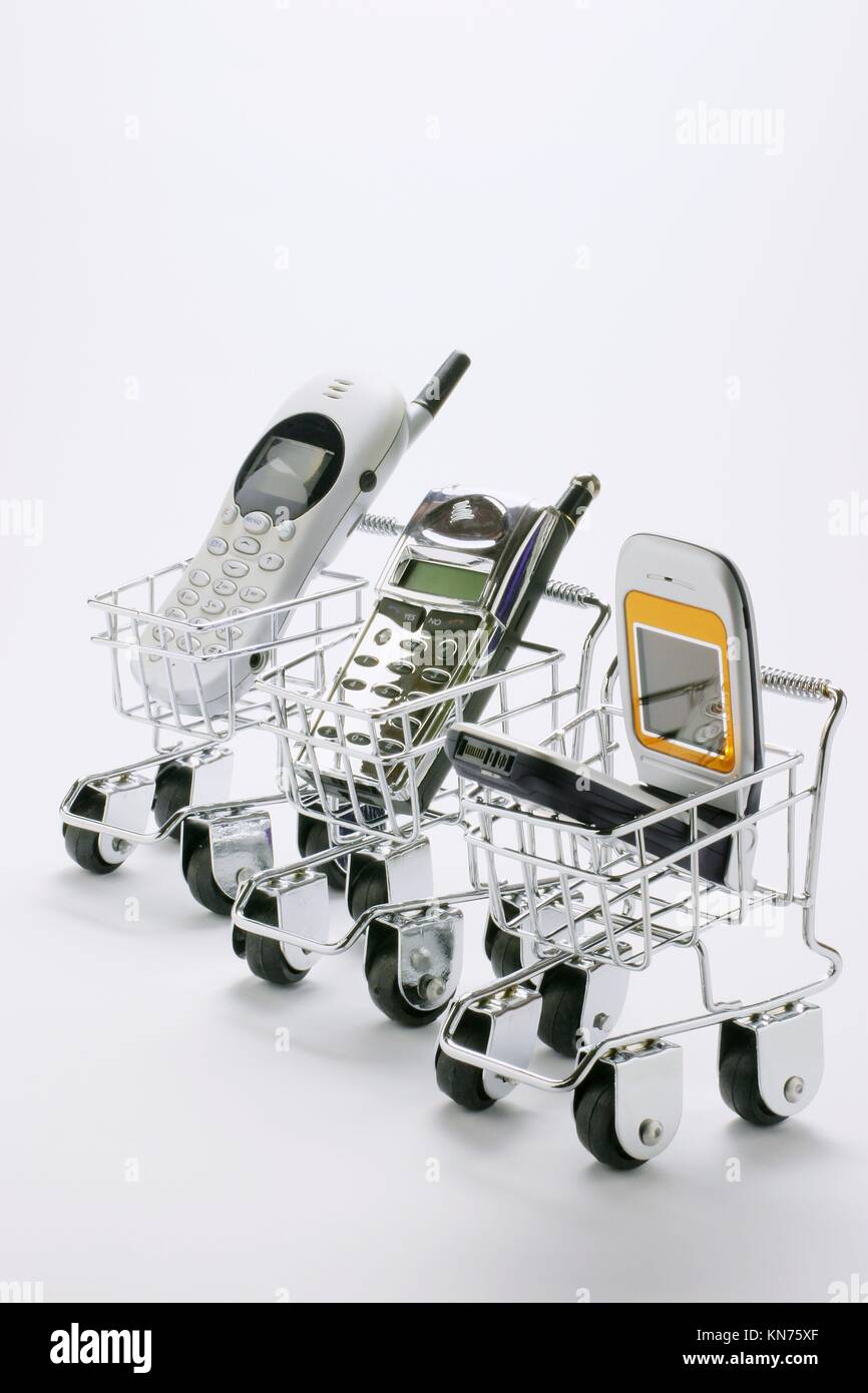 Miniature shopping trolleys hi-res stock photography and images - Alamy
