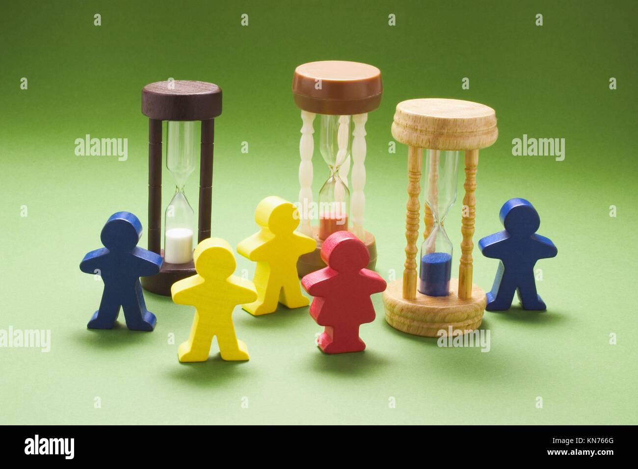 Model Figures and Sand Timers Stock Photo - Alamy