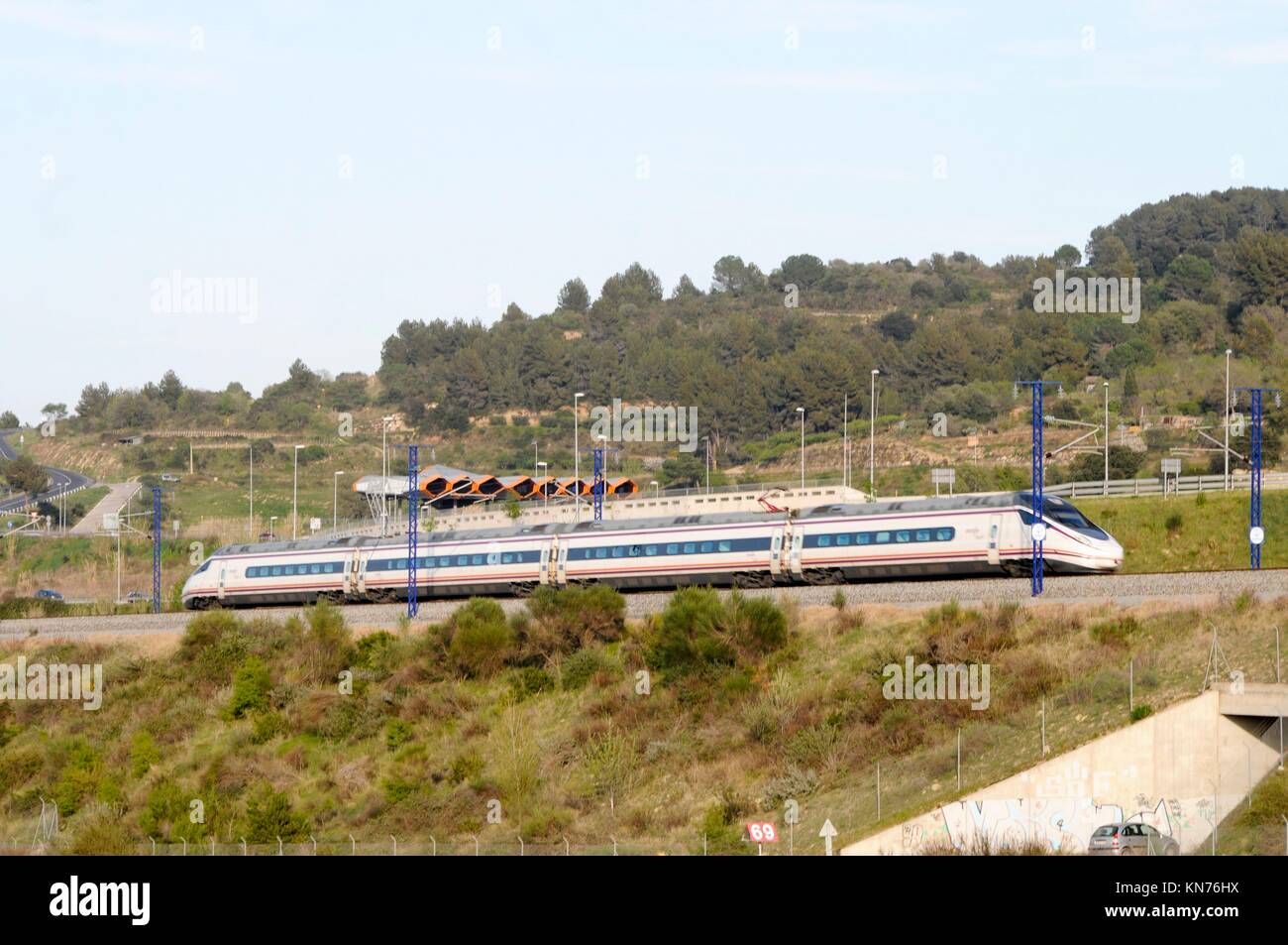 Spanish High speed train Stock Photo - Alamy