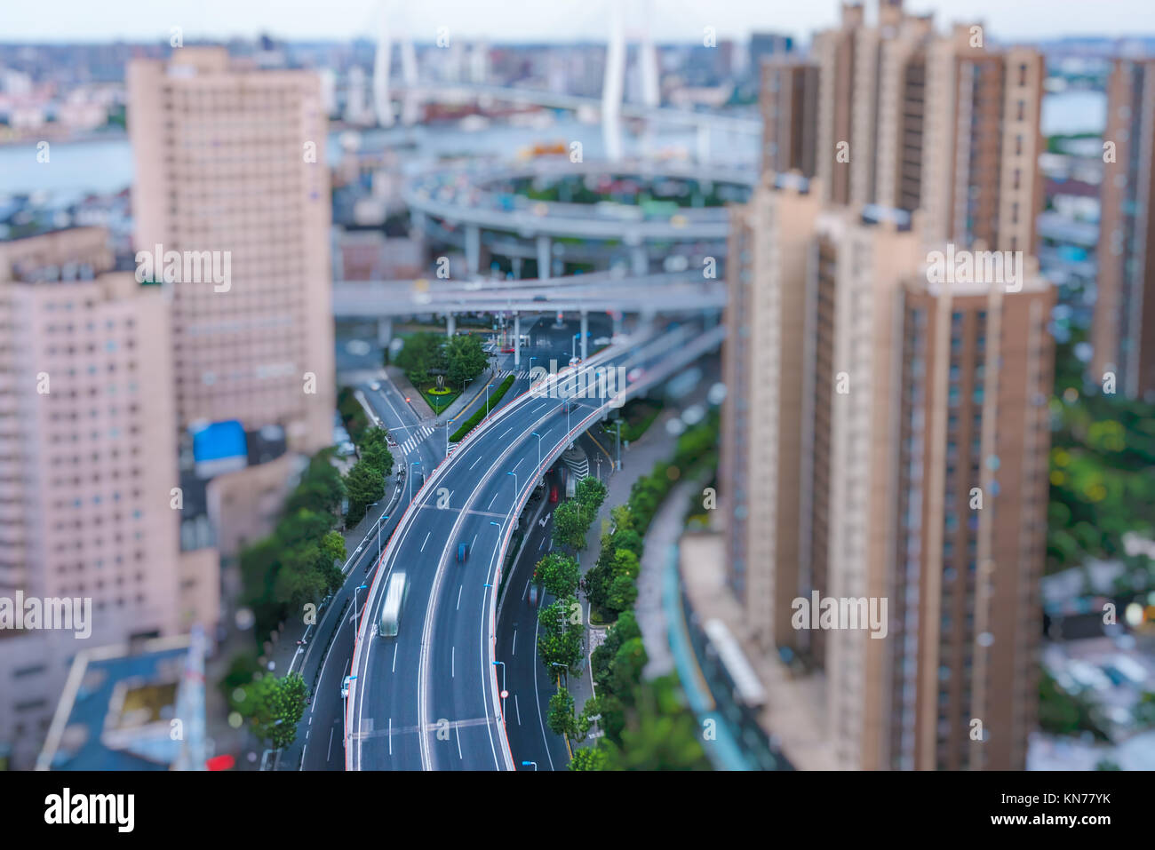 Modern overpass in shanghai hi-res stock photography and images - Alamy