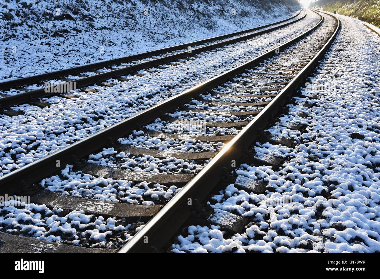 Train tracks. Beautiful shot and concept for transportation, train ...
