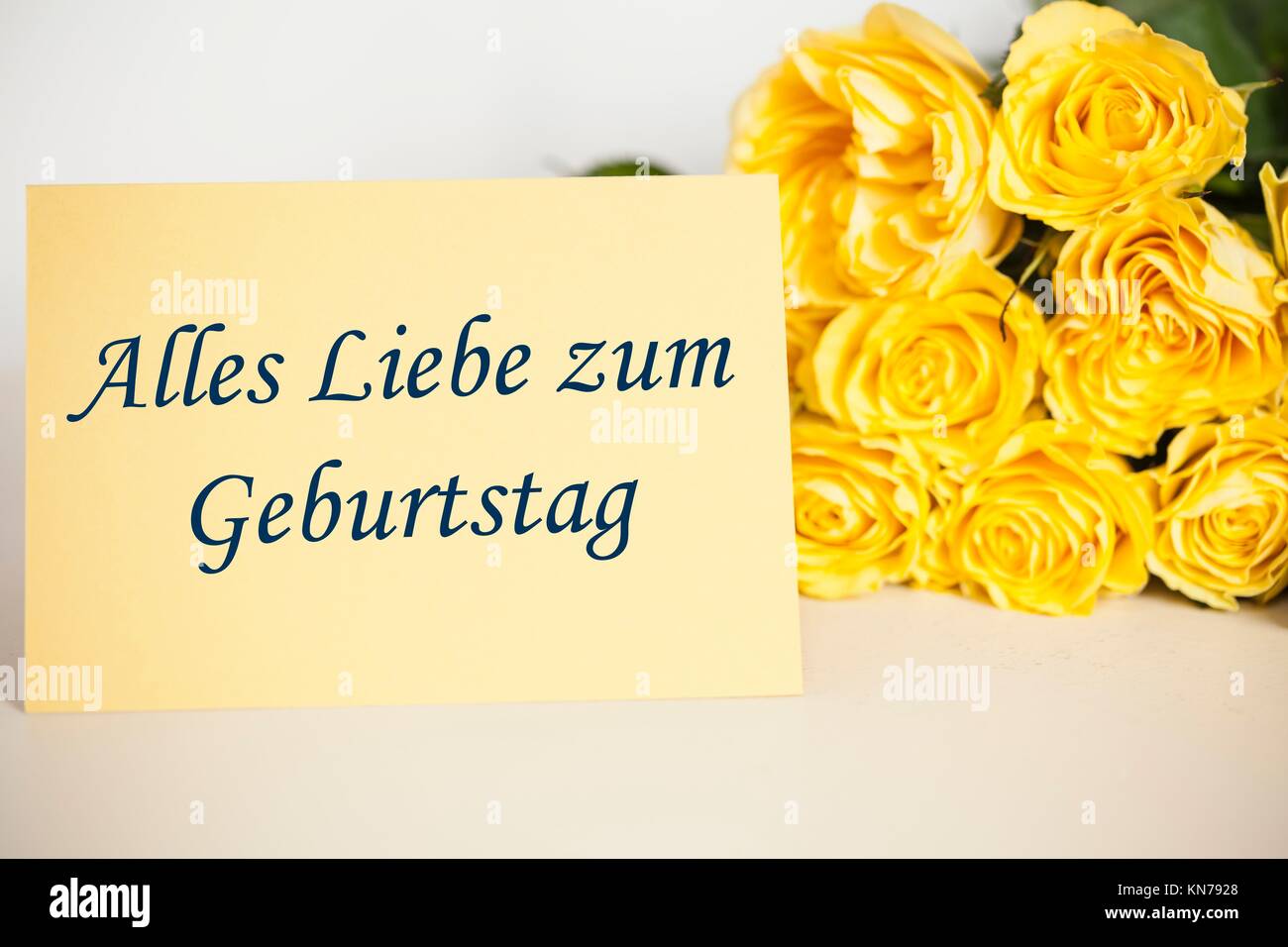 German birthday card hi-res stock photography and images - Alamy