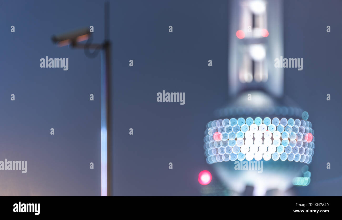 CCTV security camera with skyline Stock Photo - Alamy