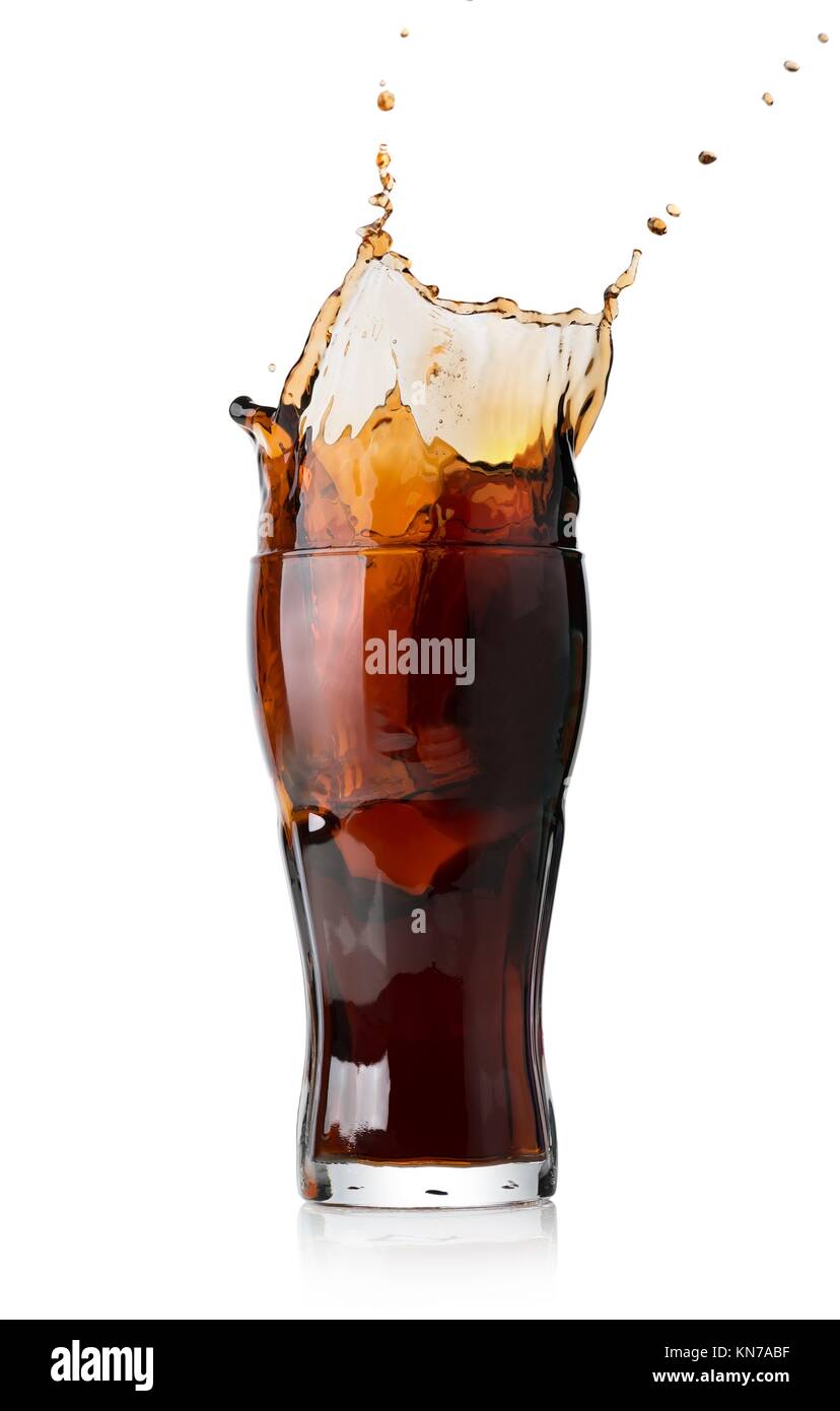 Soda splash background Cut Out Stock Images & Pictures - Alamy