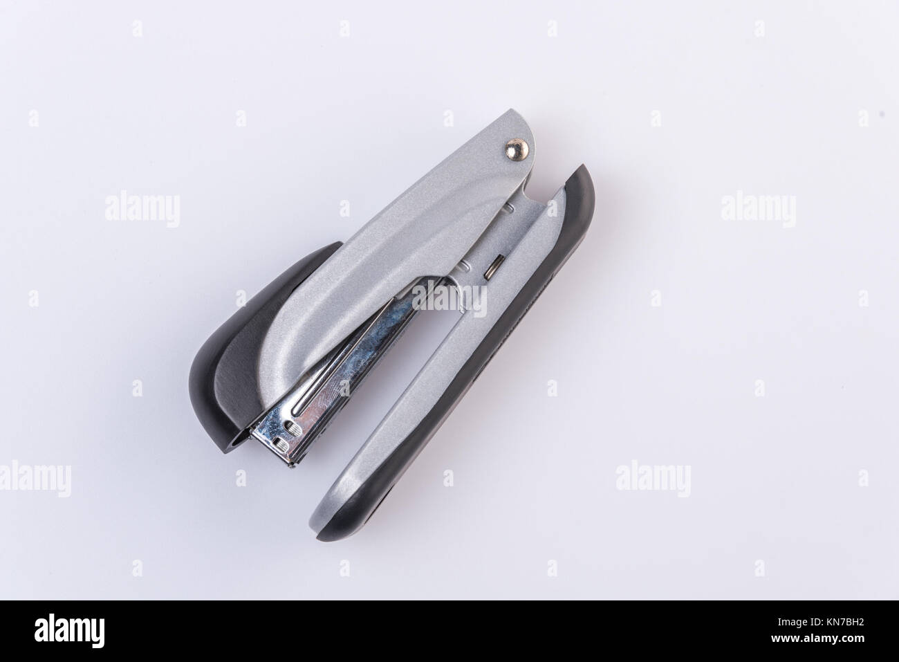 Close-Up Of Stapler On Table,against white background Stock Photo - Alamy