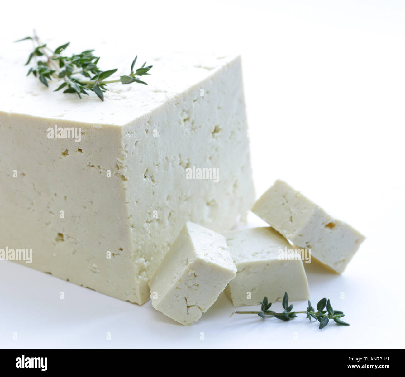 soy cheese tofu - vegetarian food Stock Photo - Alamy