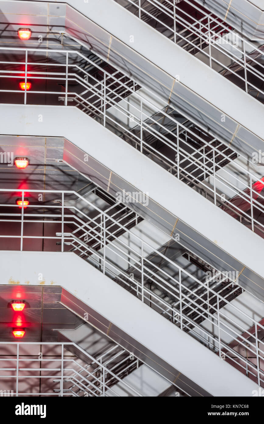 Side View Of Stairs With Handrails in city of China Stock Photo - Alamy