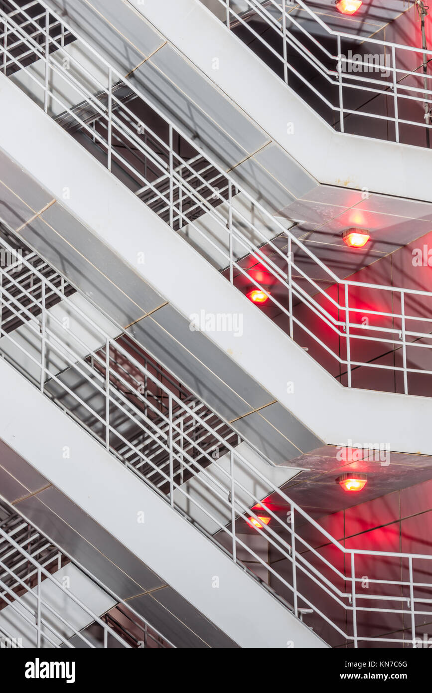 Side View Of Stairs With Handrails in city of China Stock Photo - Alamy