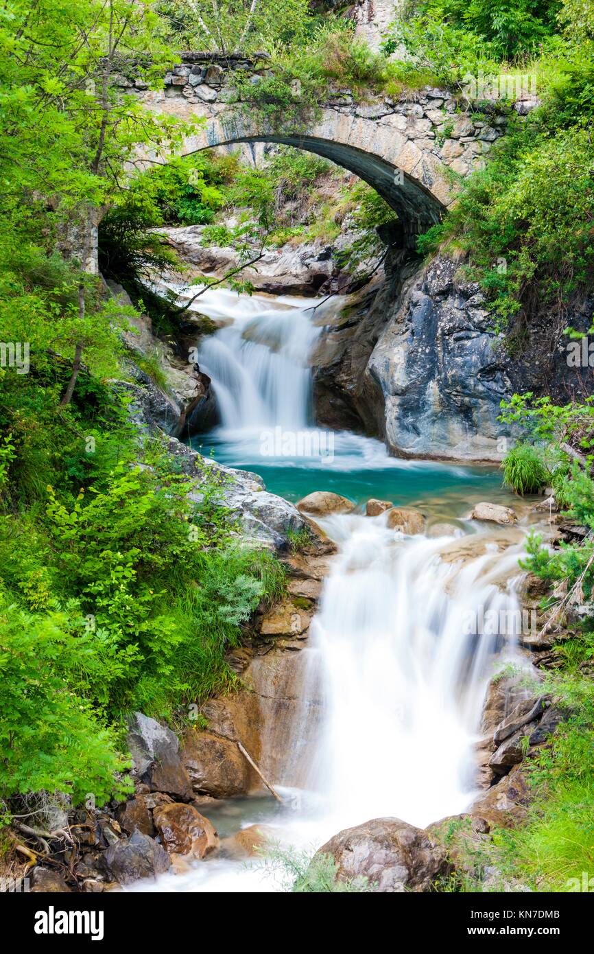 waterfall near Sambuco, Piedmont, Italy Stock Photo - Alamy