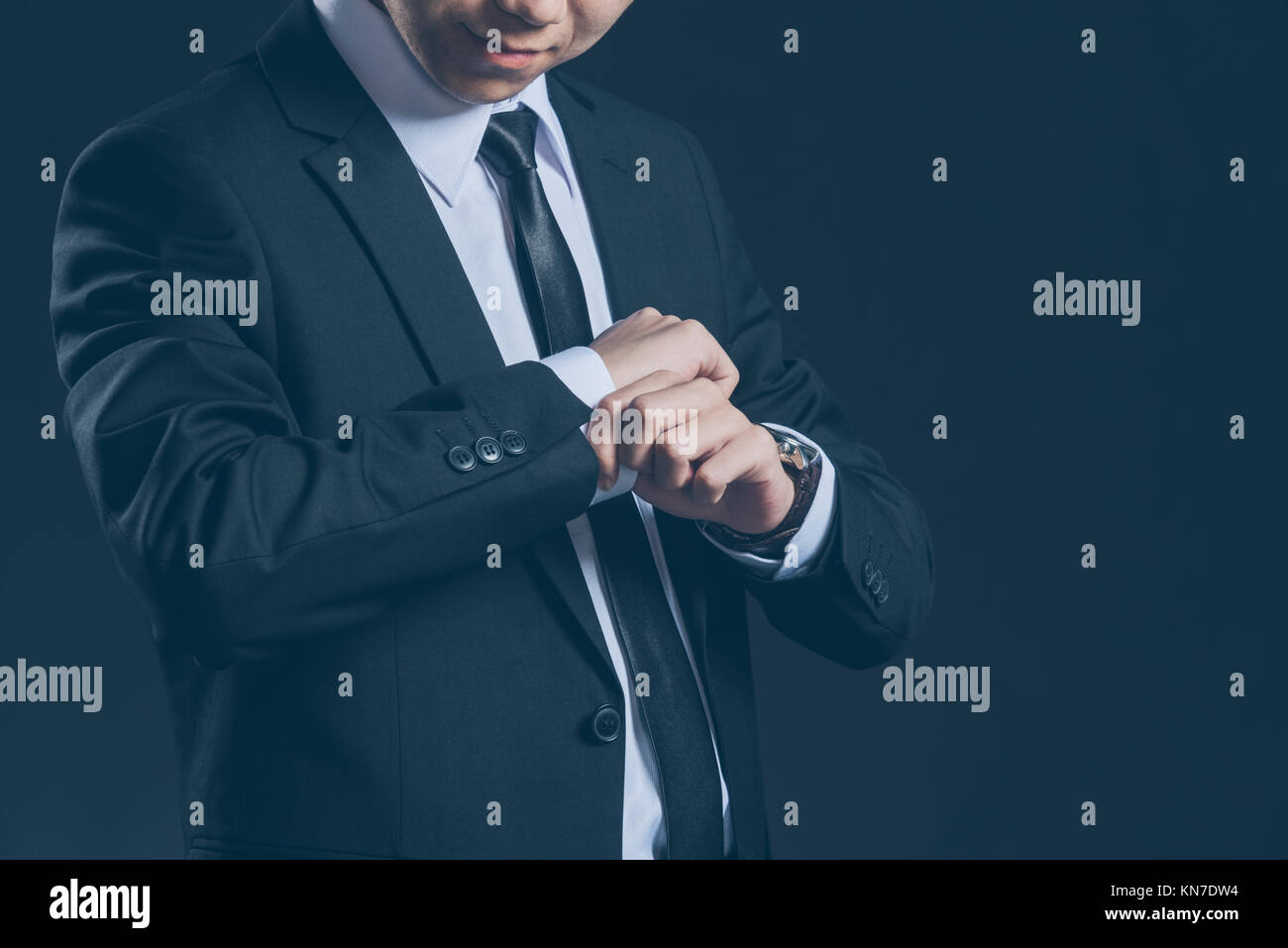 Studio portrait of young man,business concepts Stock Photo - Alamy