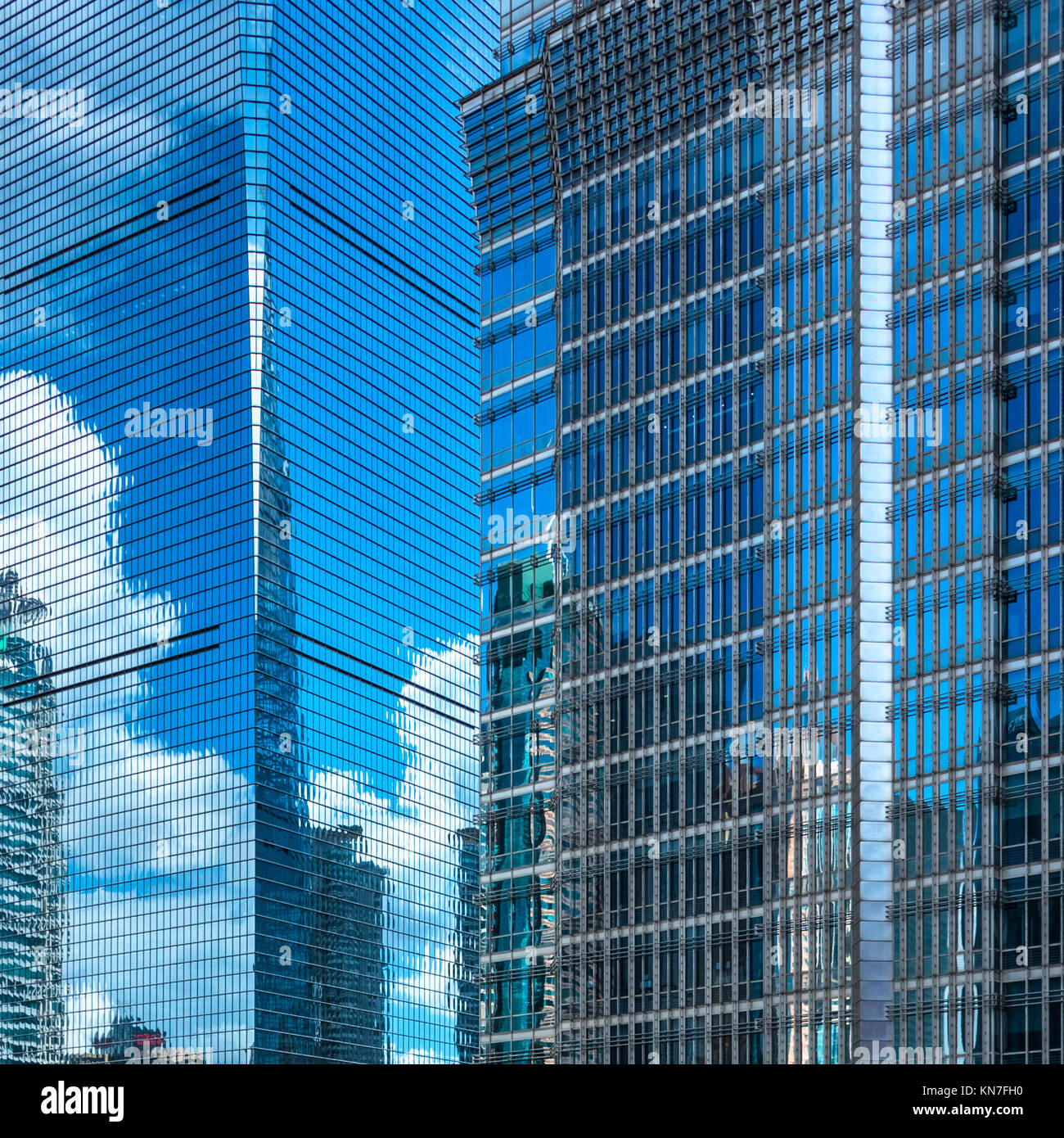 CloseUp Of Modern Office Buildings in Shanghai Stock Photo - Alamy