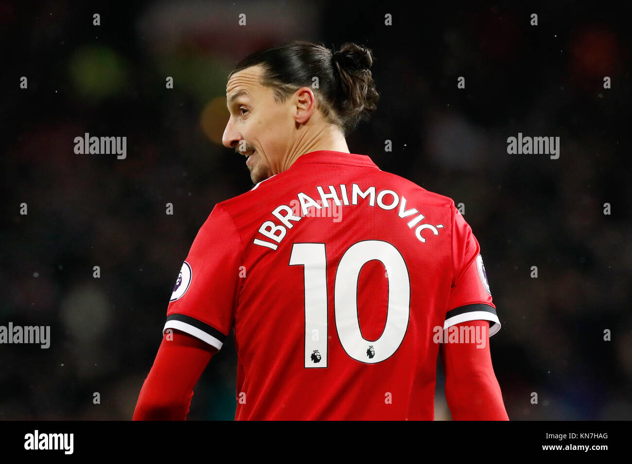 Manchester United's Zlatan Ibrahimovic during the Premier League match ...