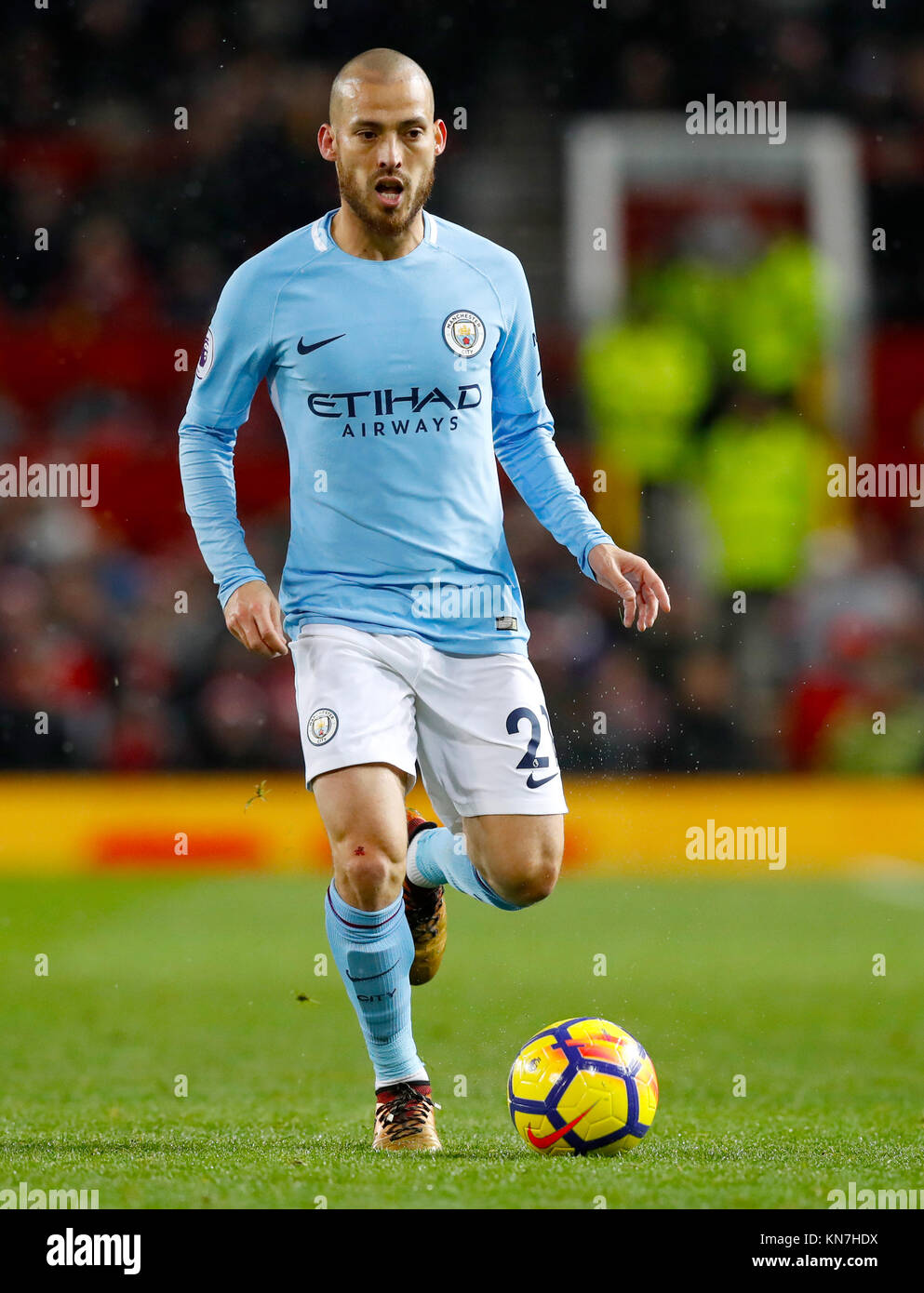 Manchester City's David Silva during the Premier League match at Old ...