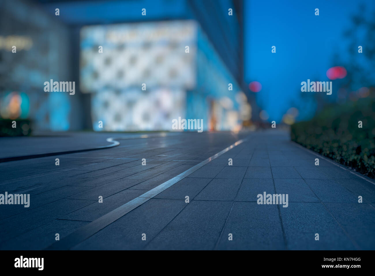 view of city square in China Stock Photo - Alamy