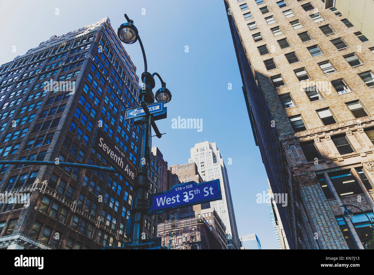 NEW YORK, USA - September 5th, 2017: buildings and skyscrapers ...