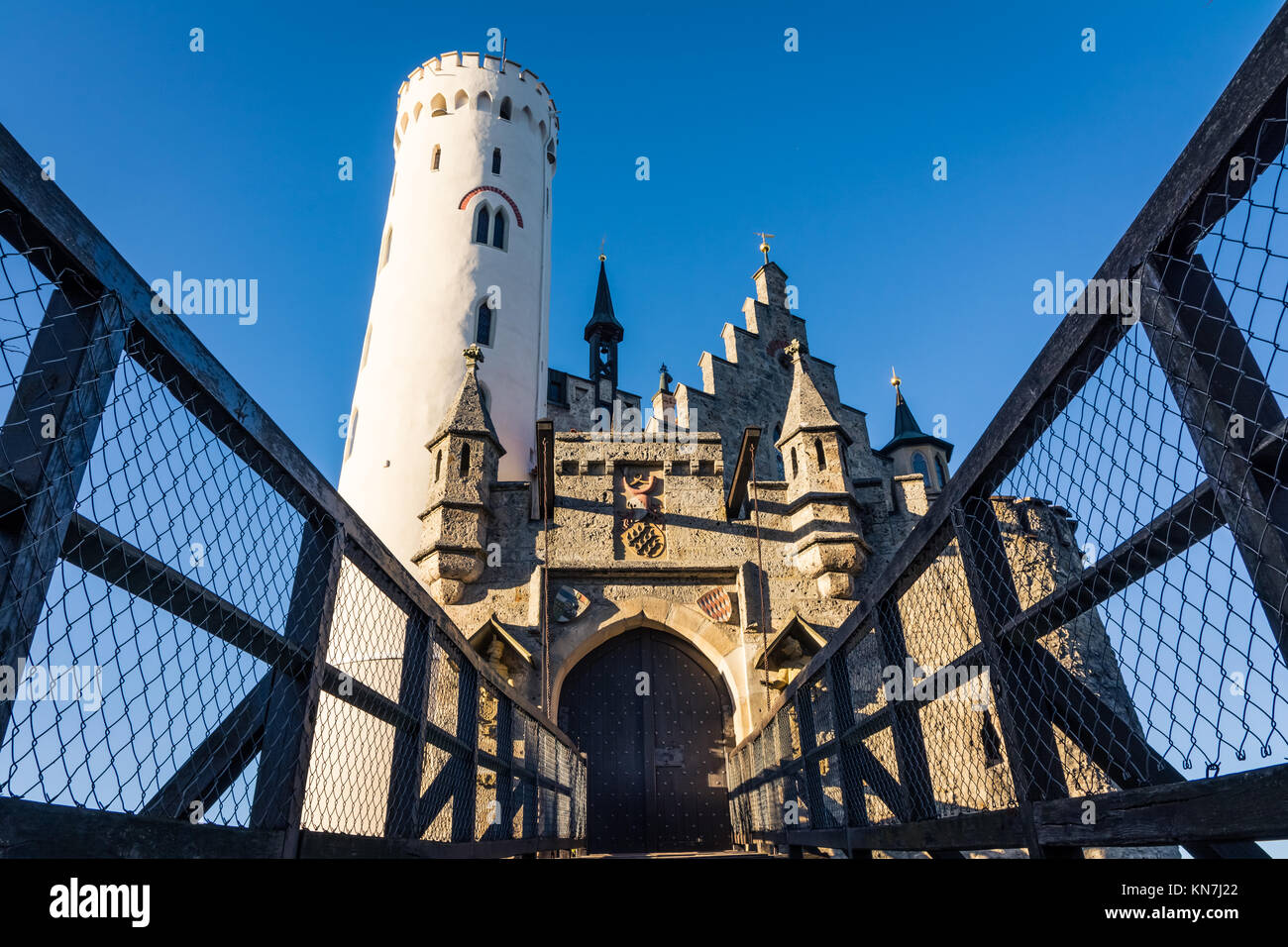 Schloss Lichtenstein Castle Germany Baden-Wuerttemberg Swabian Alb ...