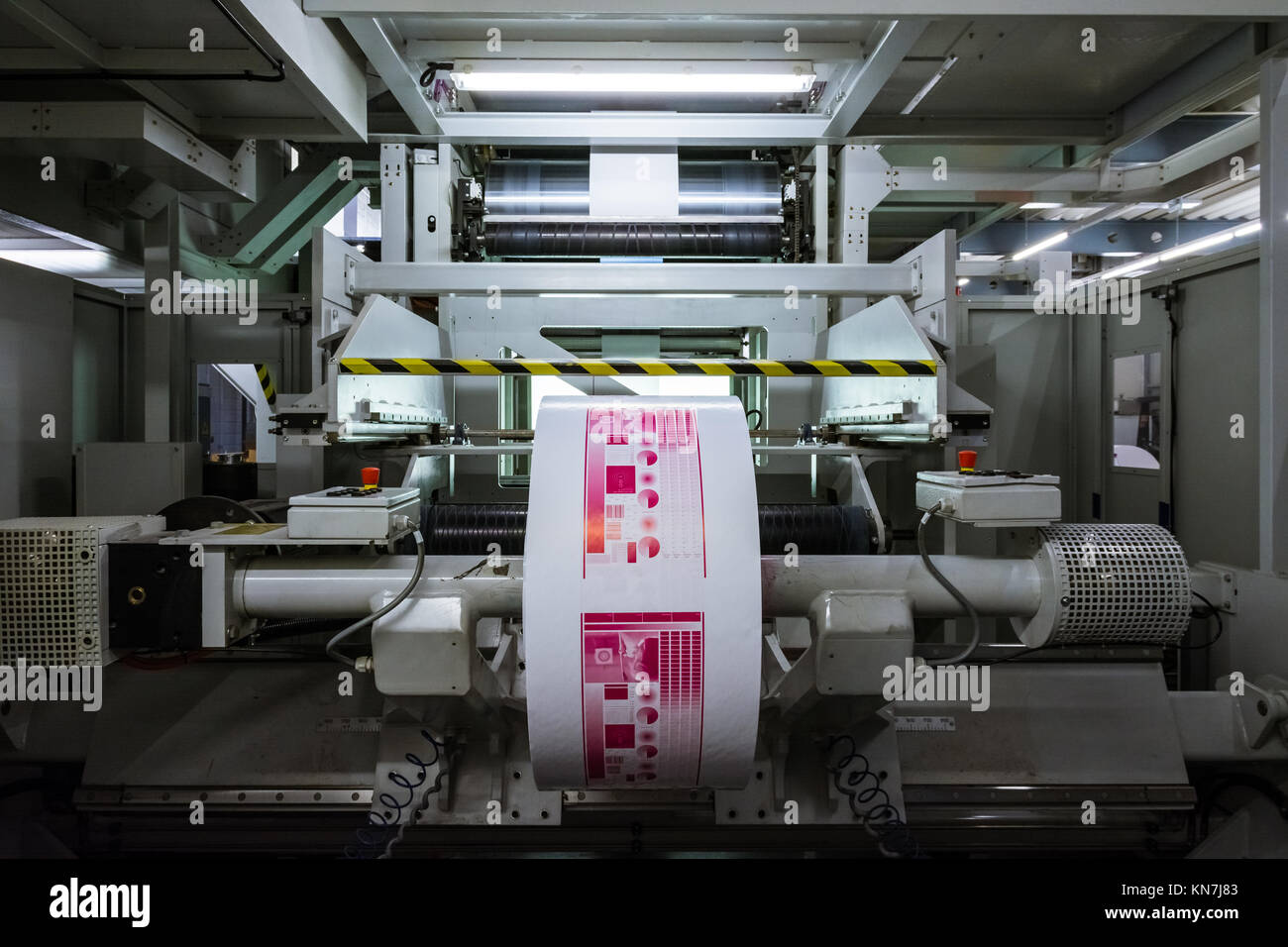 Flexography Roll Material Printed Sheets Cylinder Production Industrial ...