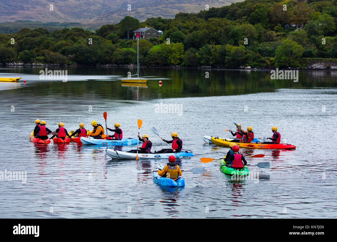 Kayaking, Kenmare Bay, Ring of Kerry, Iveragh Peninsula, County Kerry ...