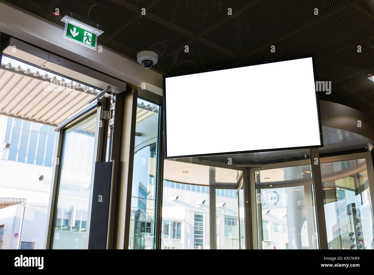 Urban Blank Ad Space White Isolated Screen Sign Adverising ...