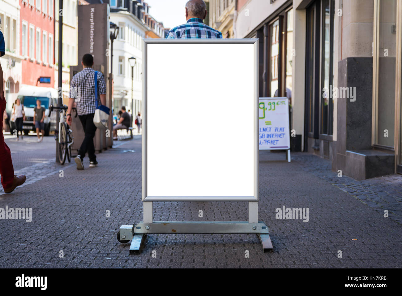 Urban Blank Ad Space White Isolated Screen Sign Adverising ...