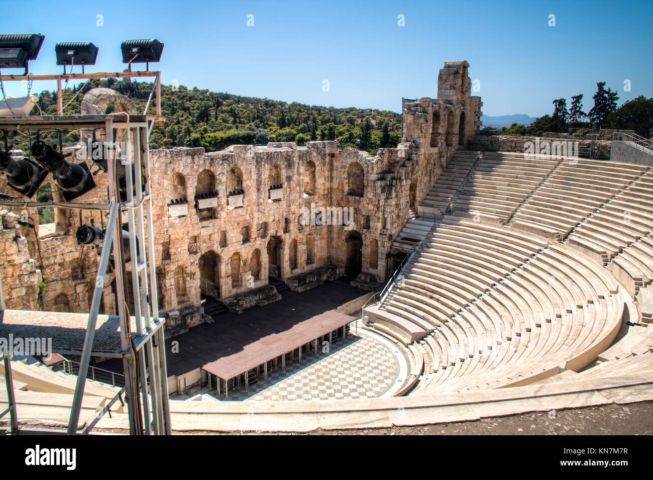 The Theatre of Herod Atticus, one of the major sights in the Acropolis ...