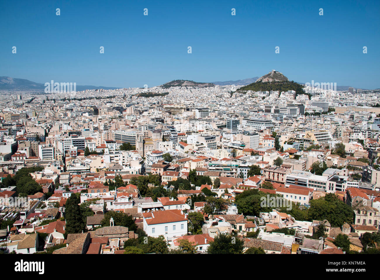 View over the city of Athens, the capital of Greece Stock Photo - Alamy