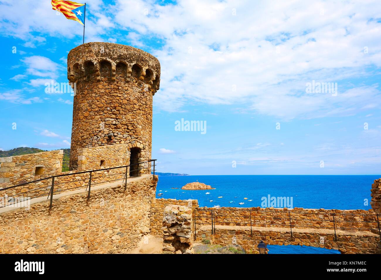 Tossa de Mar castle in Costa Brava of Catalonia Spain Stock Photo - Alamy