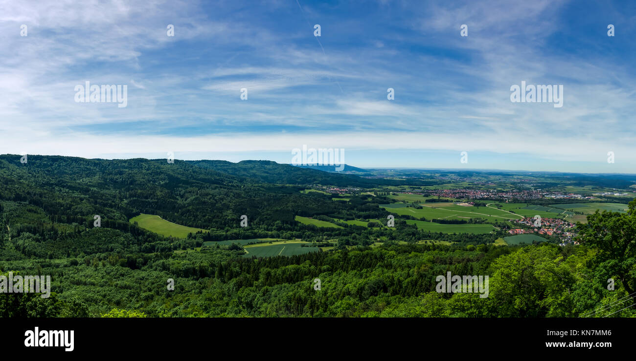 Hechingen Landscape Green German European Nature Forest Baden Stock ...