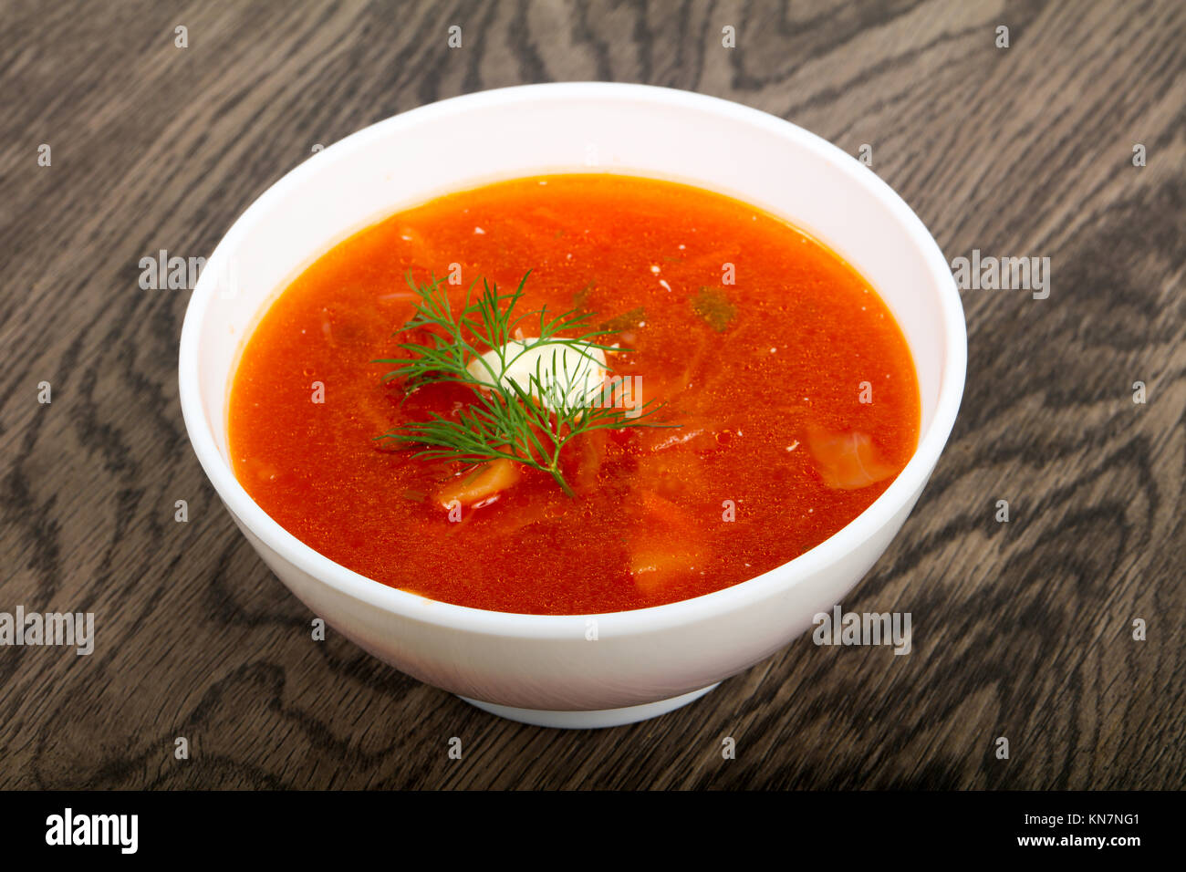 Russian Borcsh soup Stock Photo - Alamy