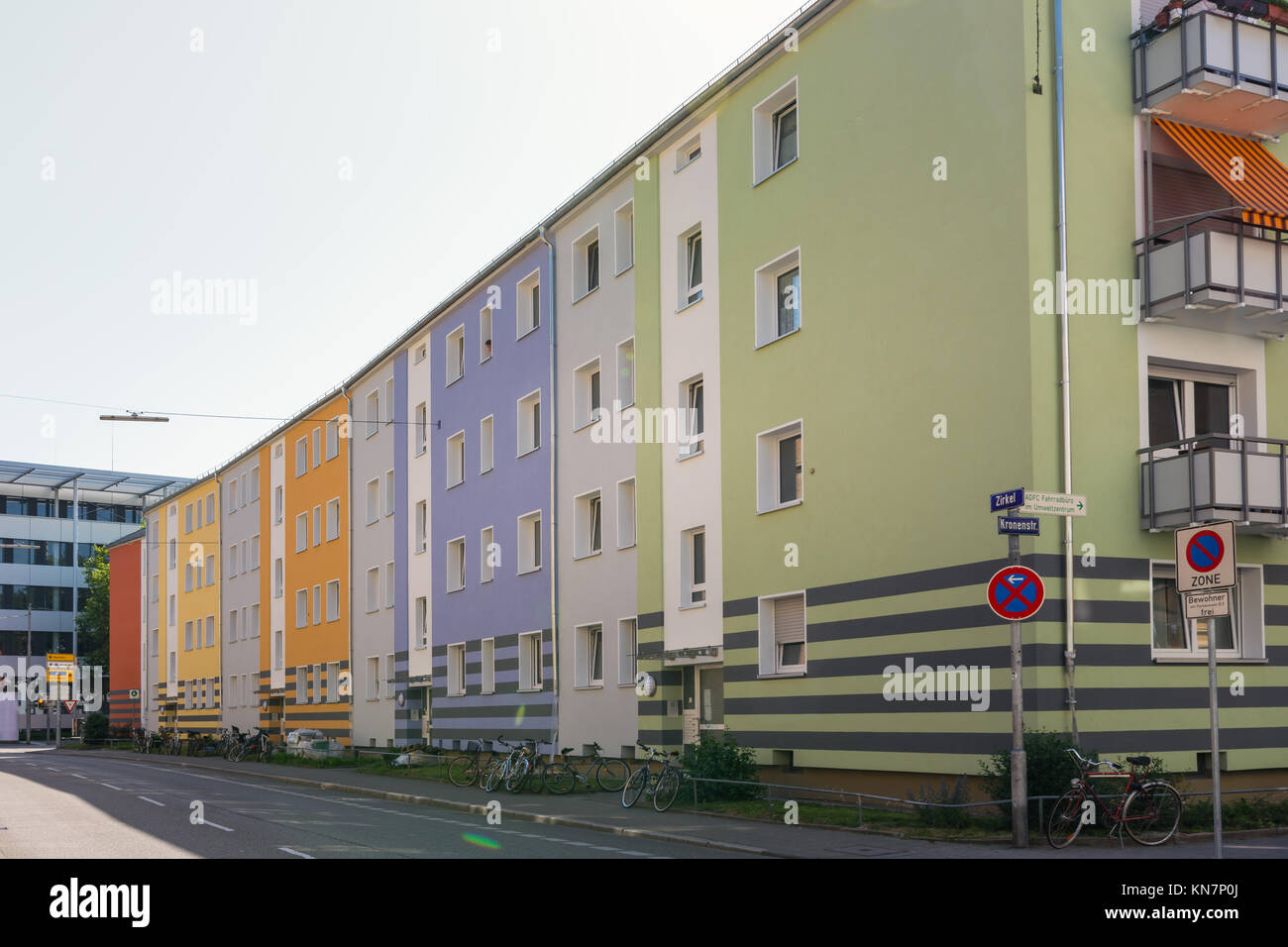 Rainbow Multicolored Houses Typical European Architecture Colors City ...