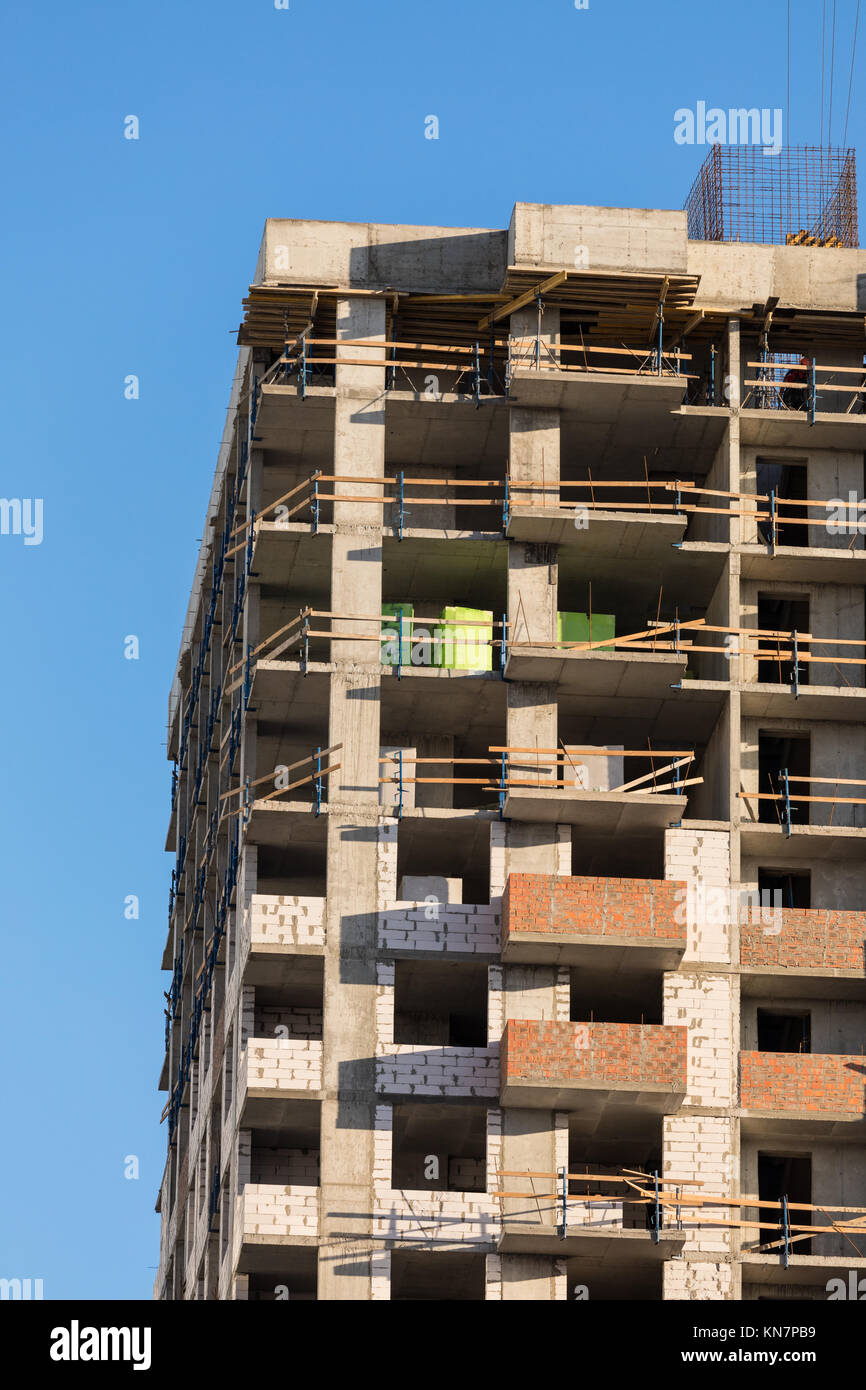 Construction of an apartment house Stock Photo - Alamy