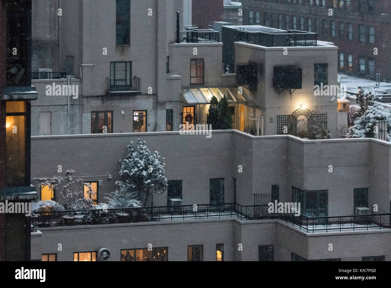 Luxury Apartments Exterior Night View