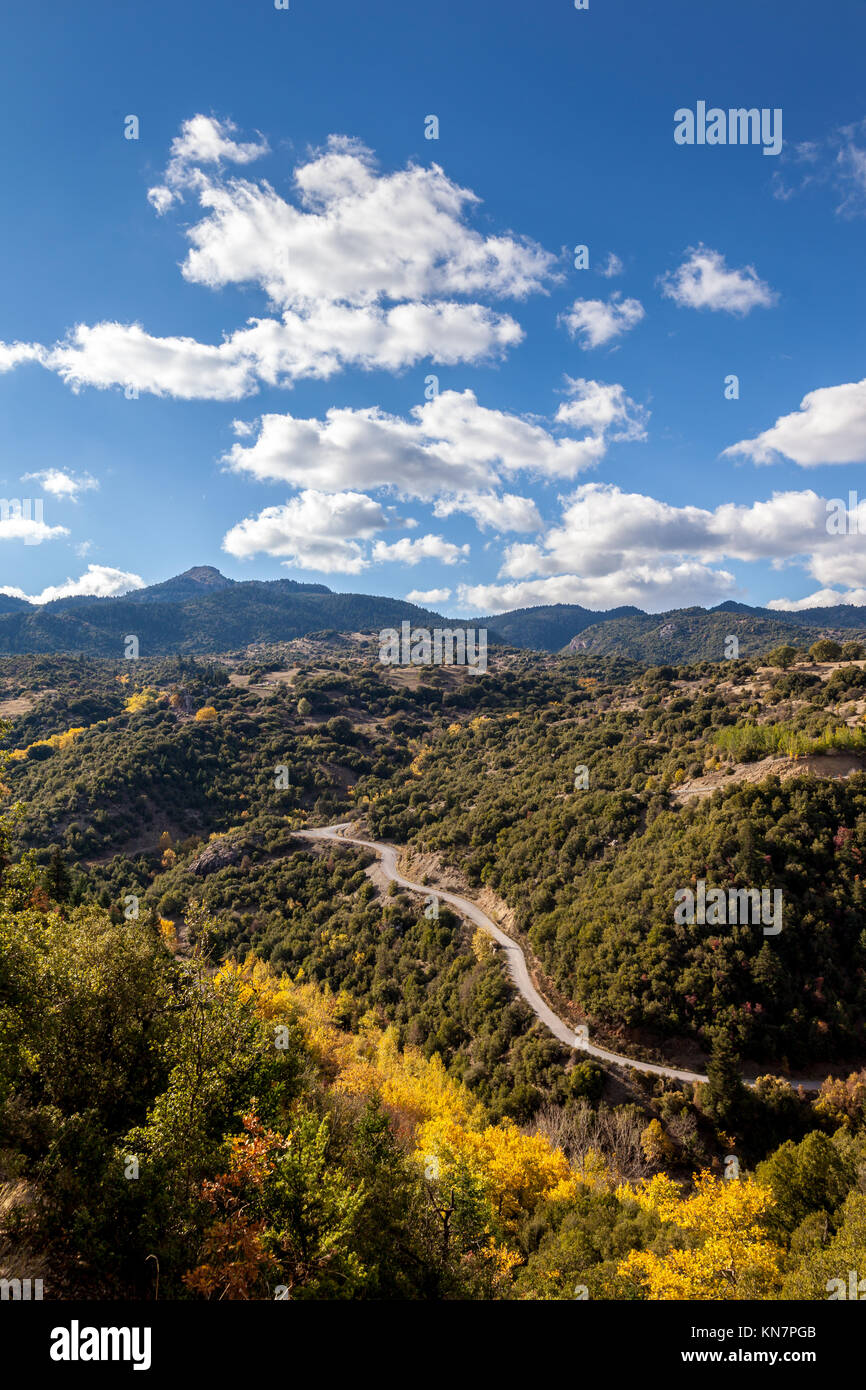Beautiful landscape in Nymfasia village, in Arcadia region, Peloponnese ...
