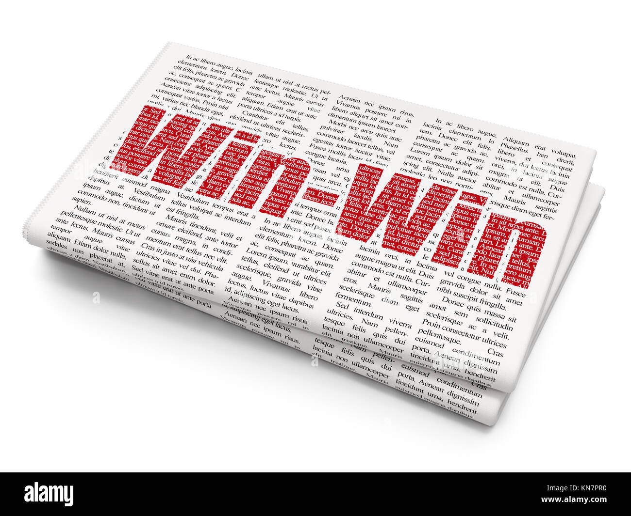 Finance concept: Win-Win on Newspaper background Stock Photo - Alamy