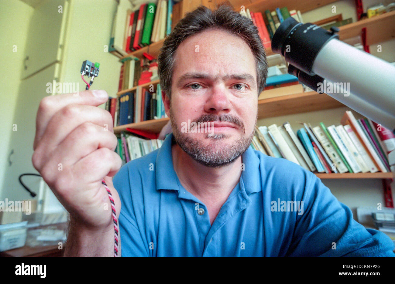 Glow worm expert Dr Alan Stewart Stock Photo - Alamy