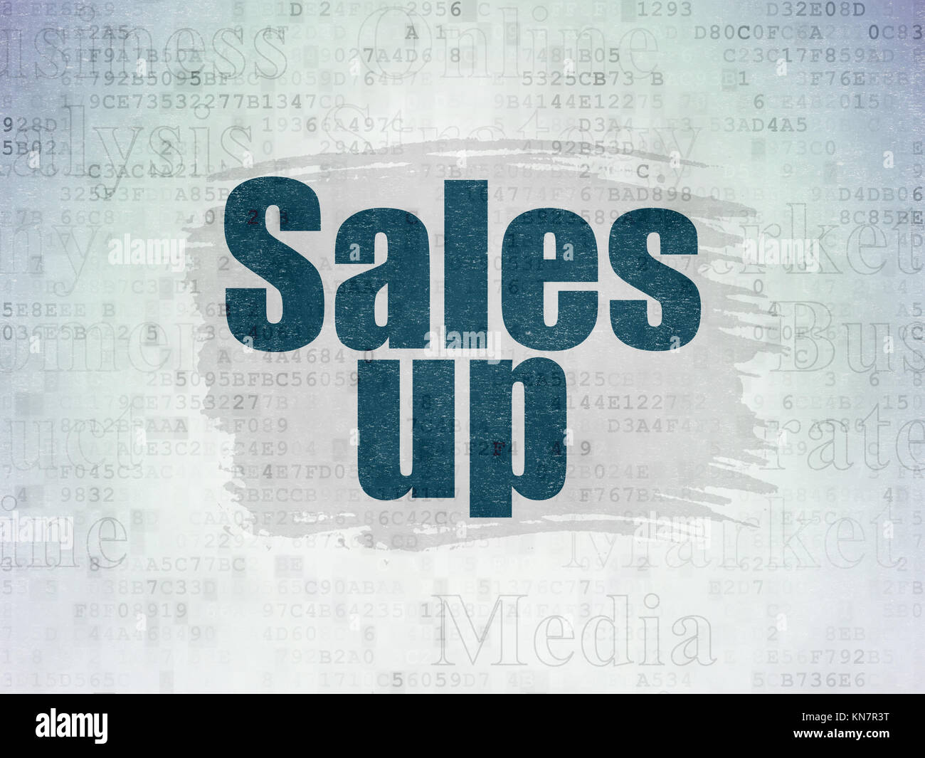 Marketing concept: Sales Up on Digital Data Paper background Stock ...
