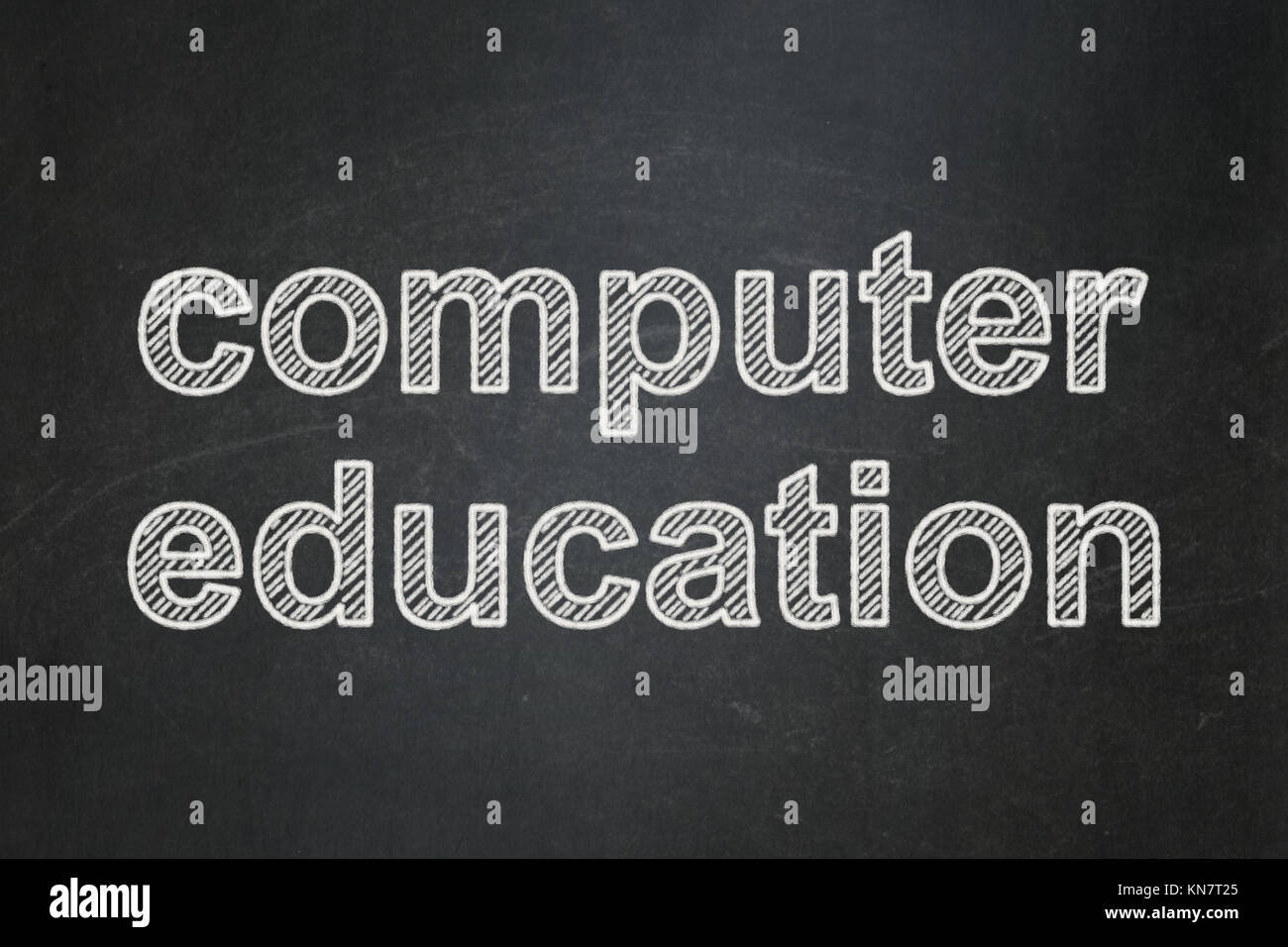 Learning concept: Computer Education on chalkboard background Stock ...