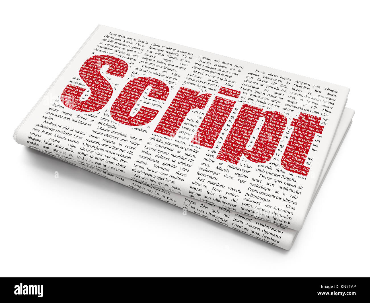 Database concept: Script on Newspaper background Stock Photo - Alamy