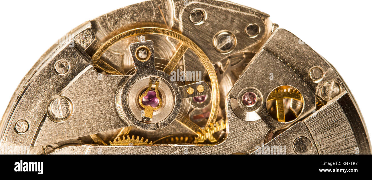 clockwork old mechanical USSR watch, high resolution and detail Stock ...