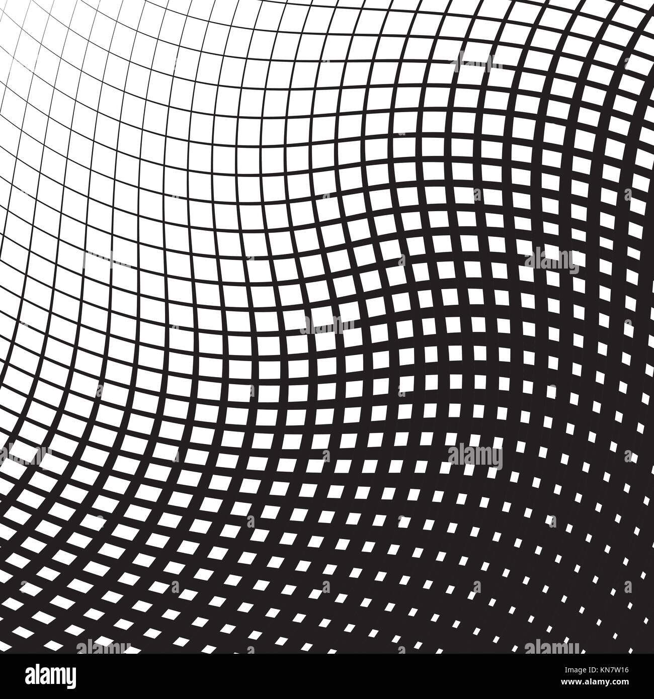 halftone curved grid background. vector graphic for design Stock Vector ...