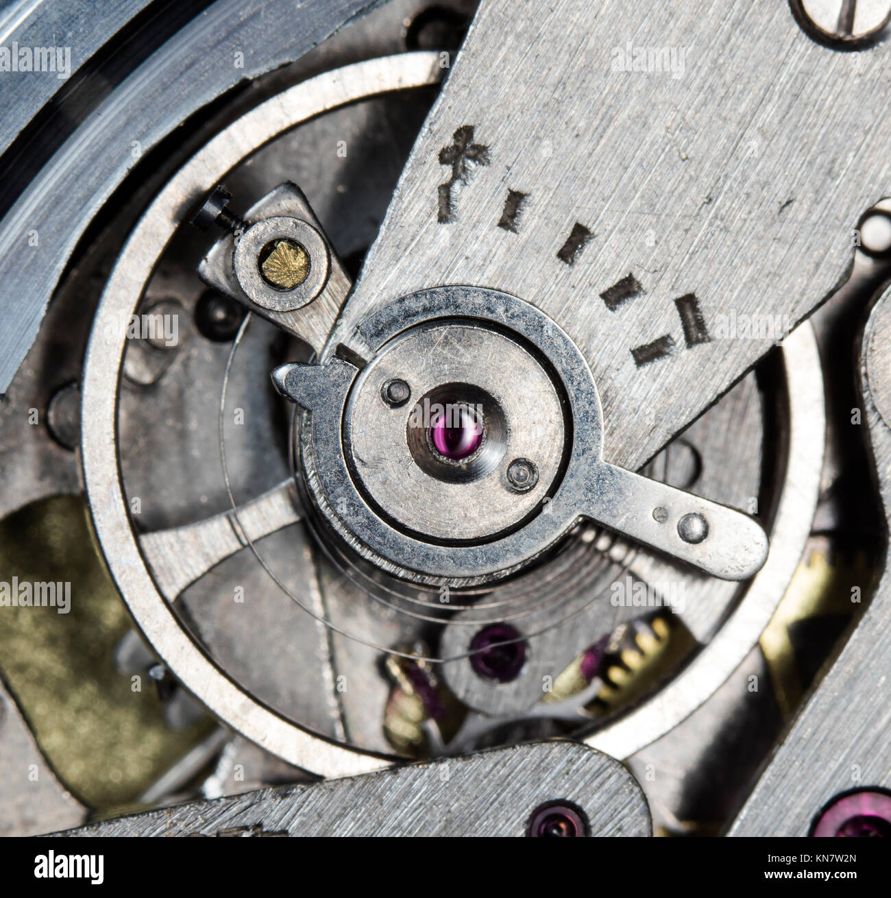 clockwork old mechanical USSR watch, high resolution and detail Stock ...