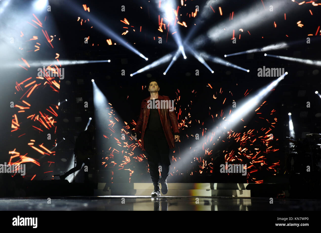 The Script perform on stage during day two of Capital's Jingle Bell ...