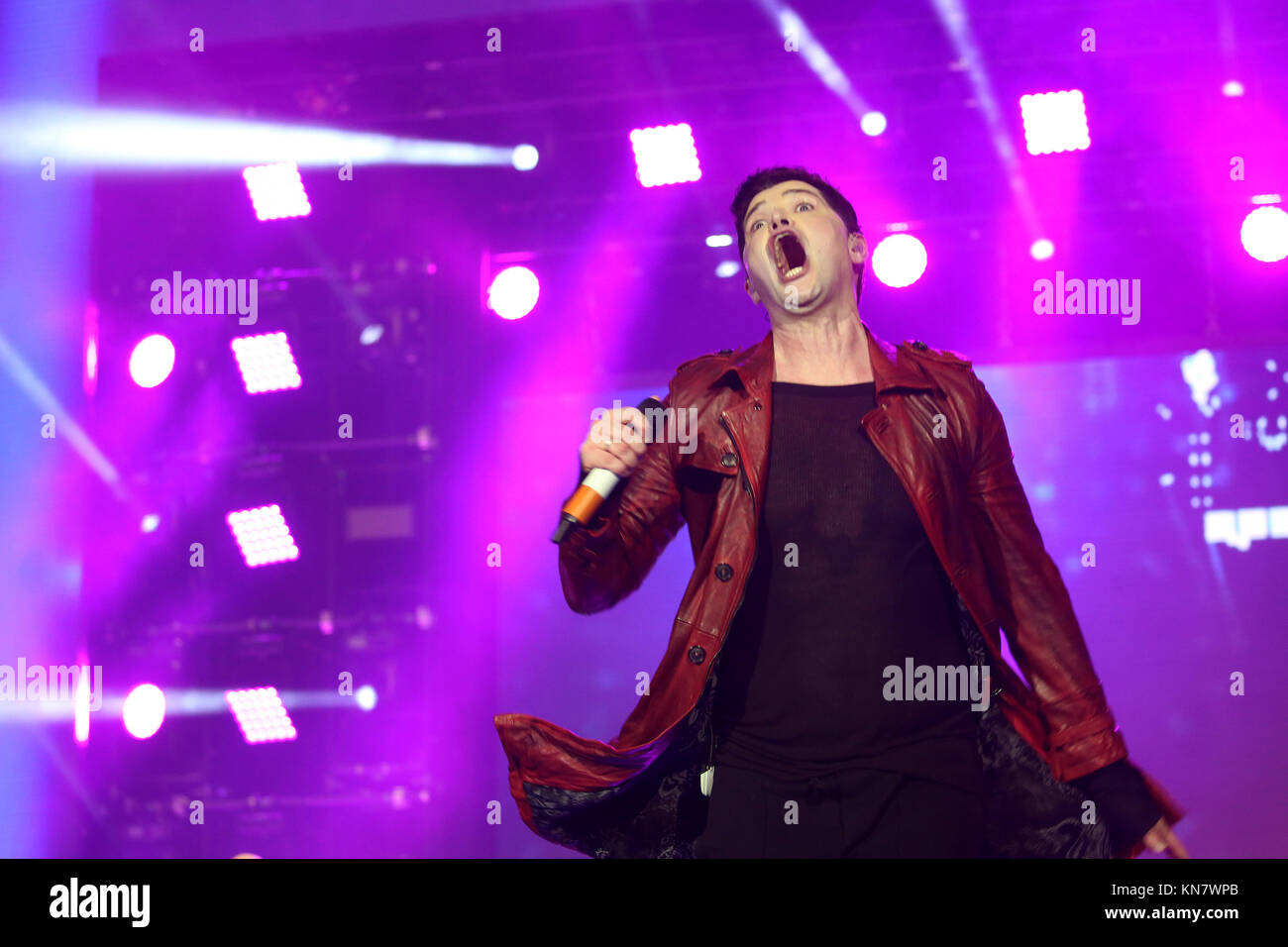 The Script perform on stage during day two of Capital's Jingle Bell ...