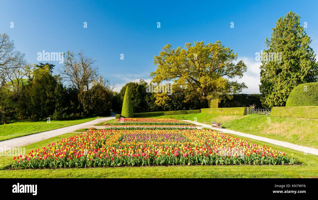 garden of Lednice Palace, Czech Republic Stock Photo - Alamy