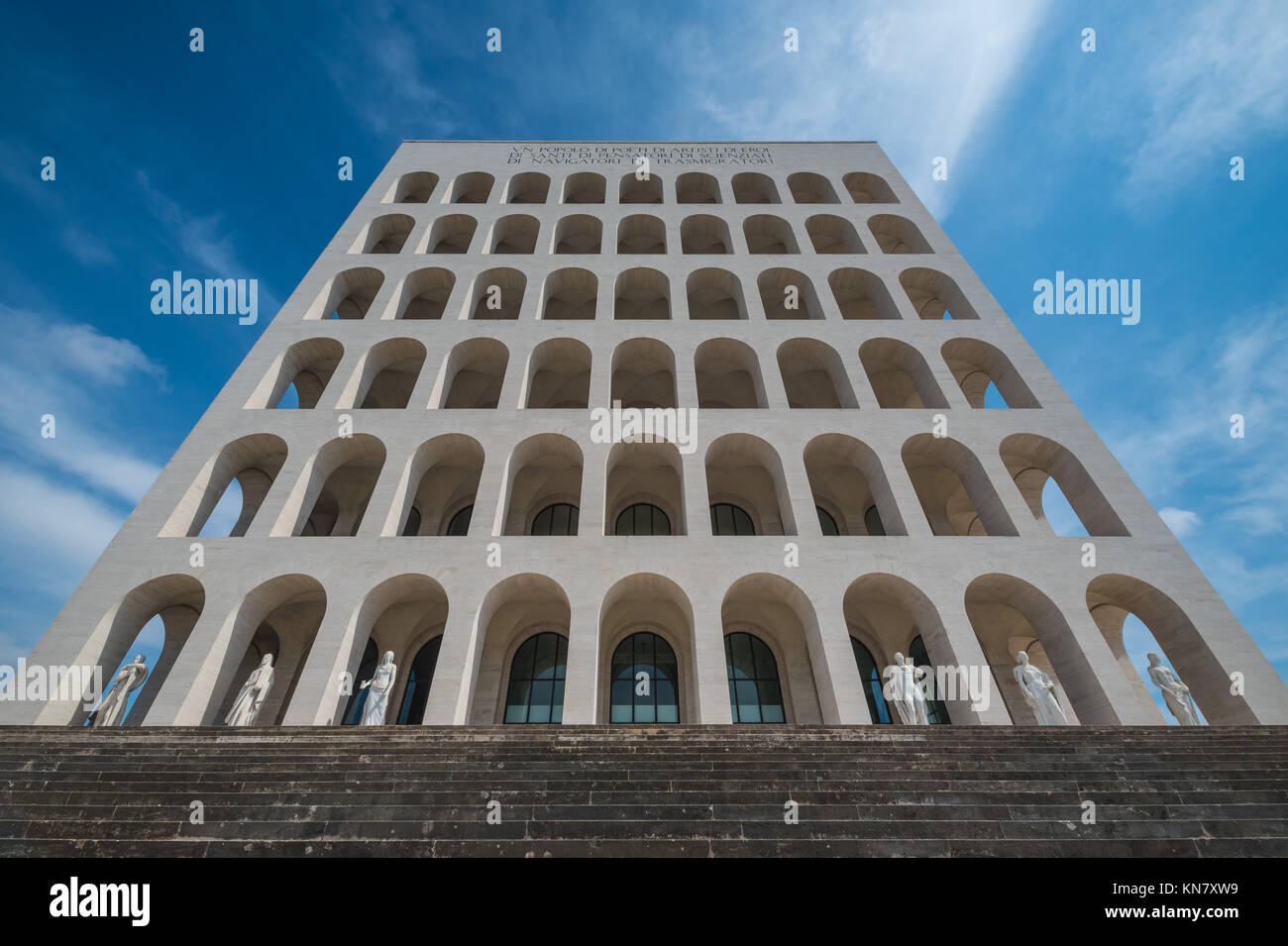 Rome, Italy - The 'Palazzo della Civiltà Italiana' in EUR district ...
