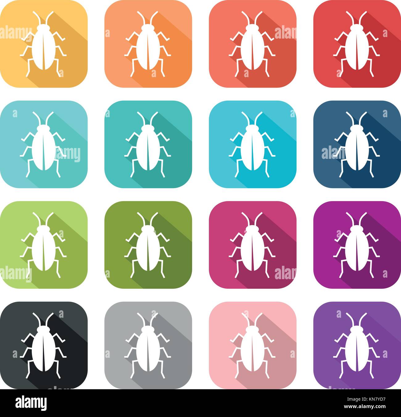 Colorful icon of an insect with geometric shapes Stock Vector Image ...