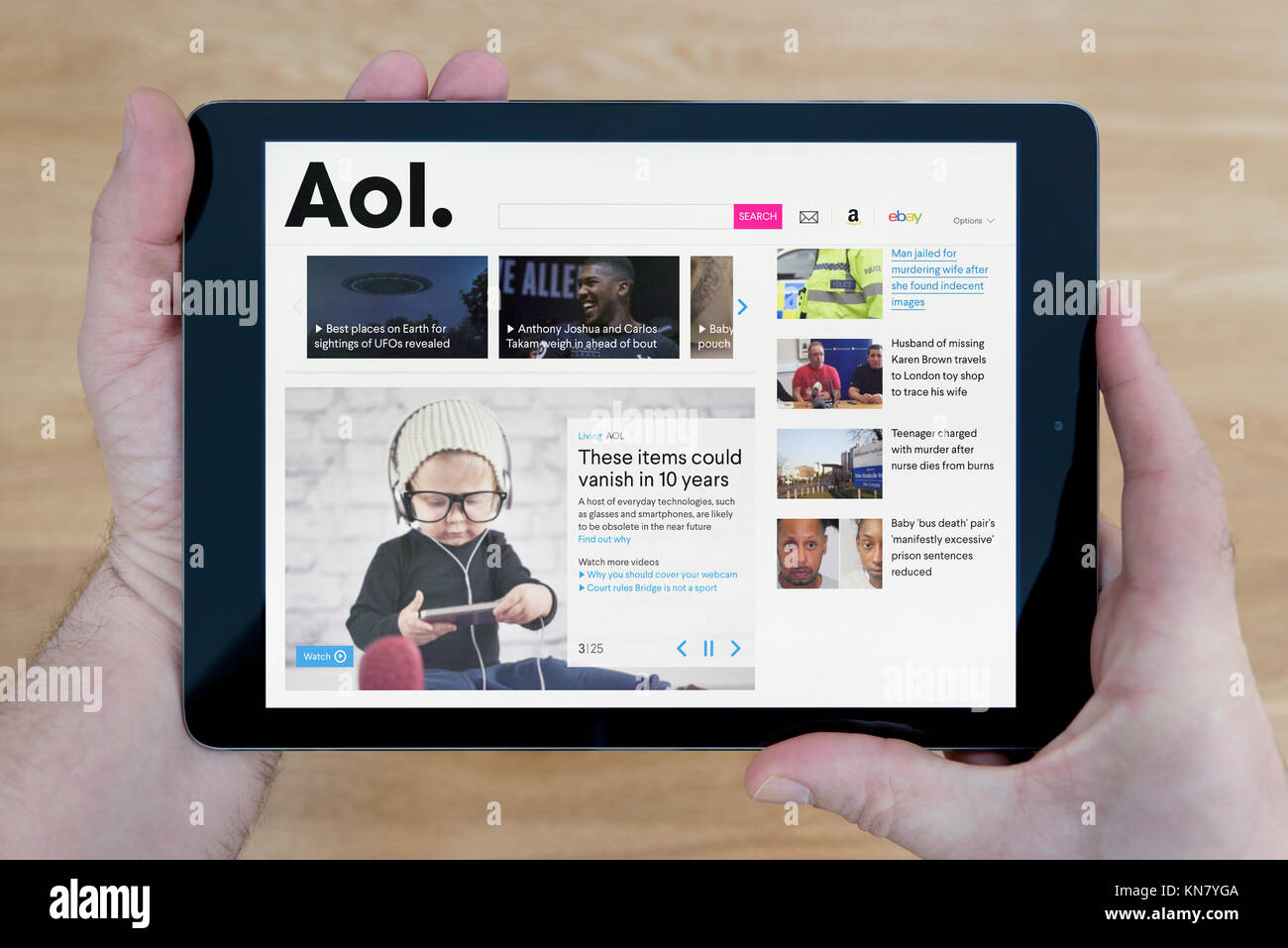 Aol login page hi-res stock photography and images - Alamy